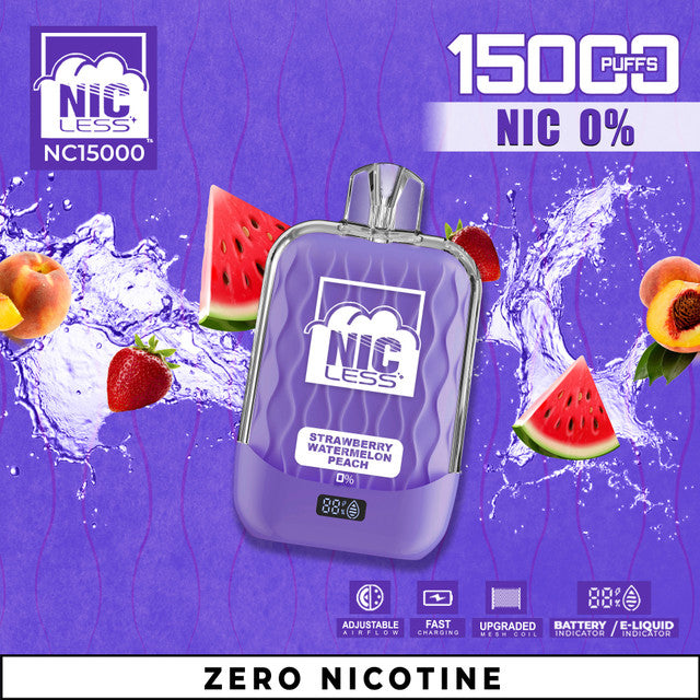 Nic Less NC15000 Zero Nicotine Disposable Vape – TenDollarVapes
